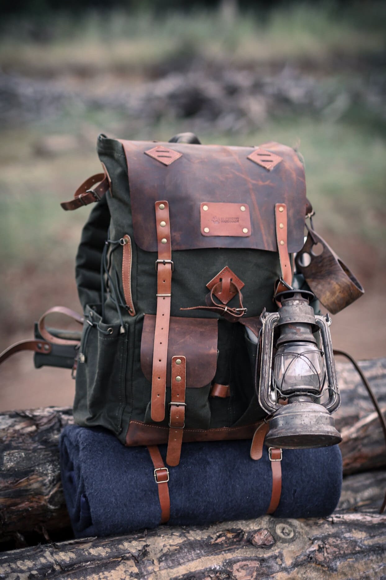Bushcraft Backpack | Camping Backpack | 30L to 80L | Brown-Green-Black