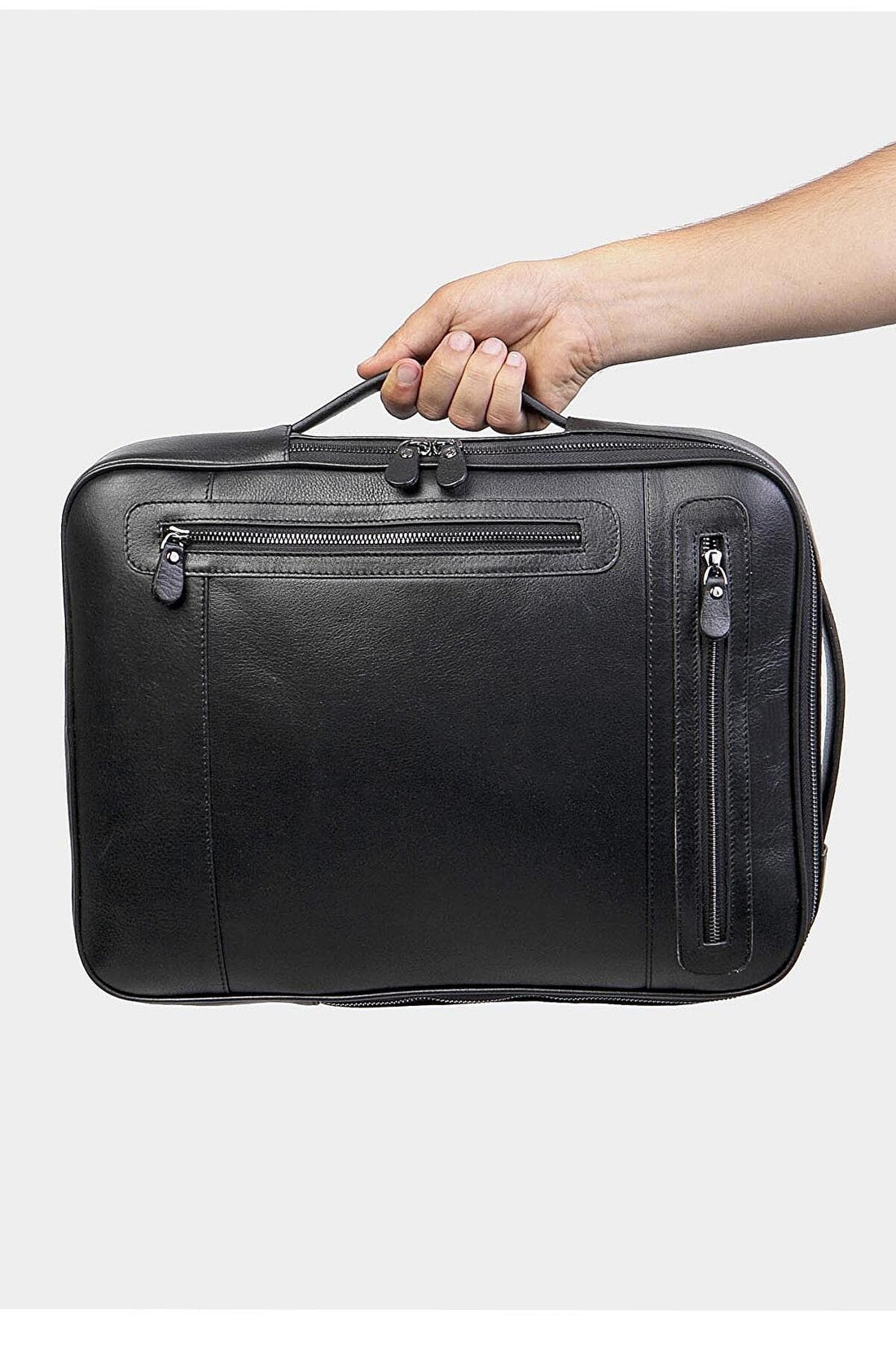Convertible Laptop Backpack, Use as Laptop Bag, Full Leather, 3 Color