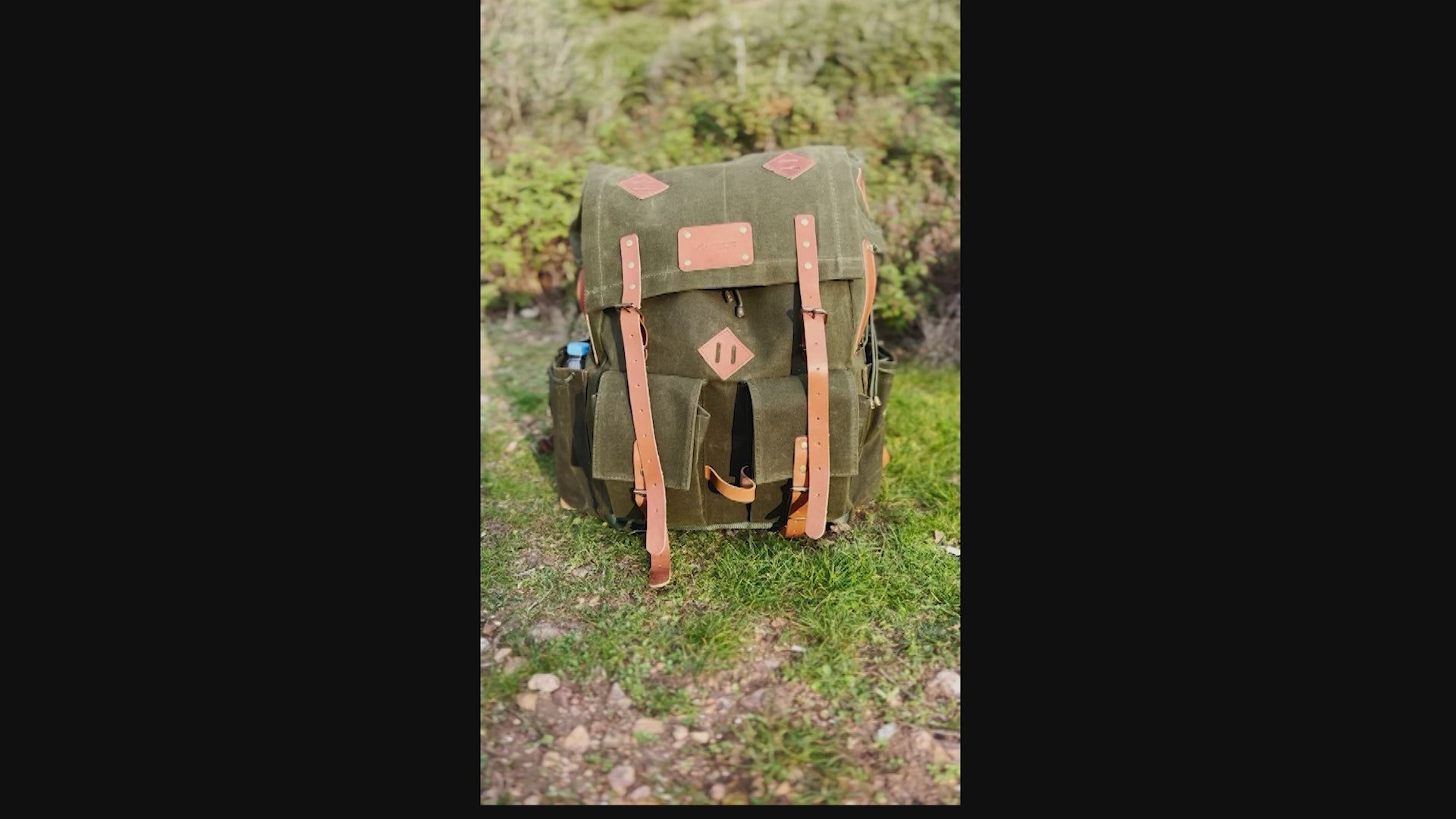 Bushcraft | Handmade Leather Waxed Canvas | Backpack | Rucksack | Bag ...