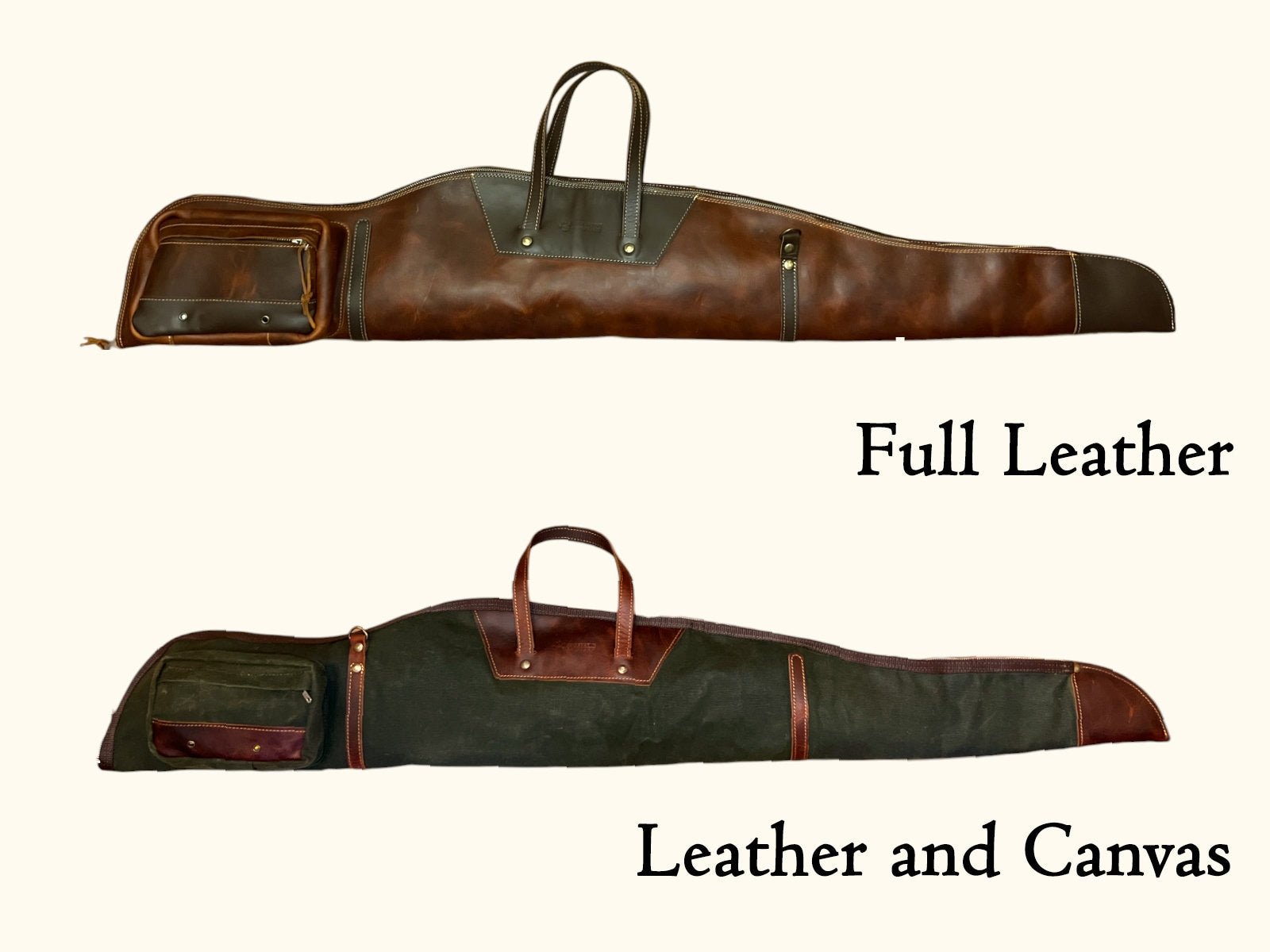 40 inch to 60 inch | Handmade | Leather Rifle Bag | Canvas Rifle Bag