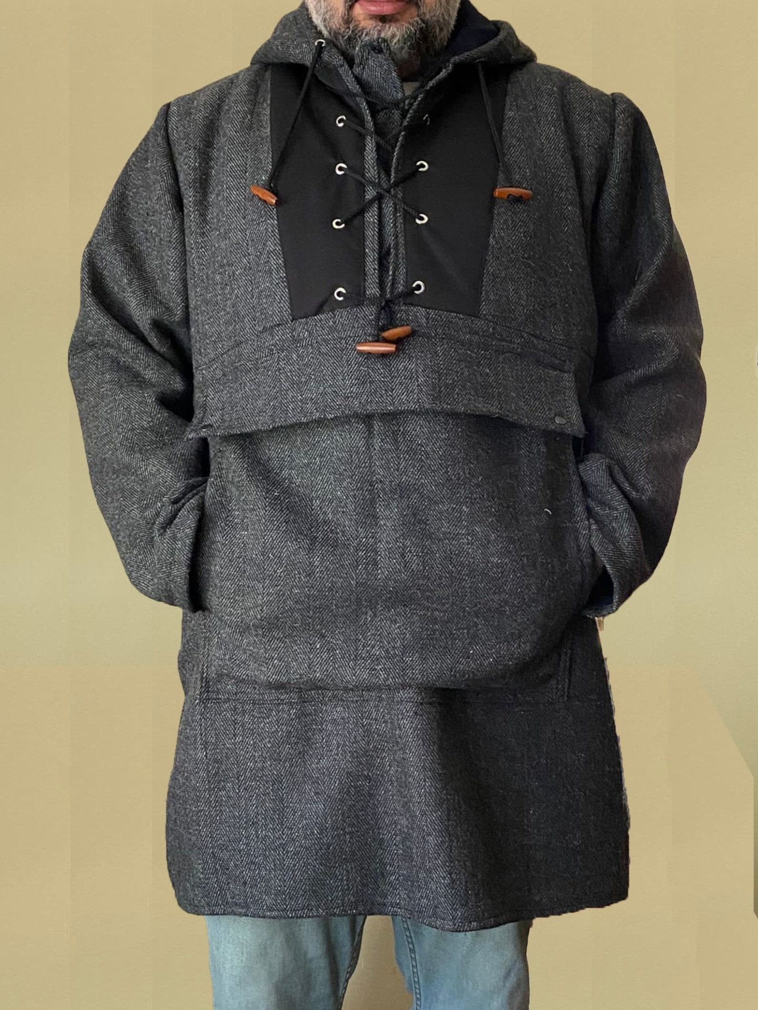Design your Anorak | Handmade | Wool - Wax Canvas - Sheep Fetch | Cust ...