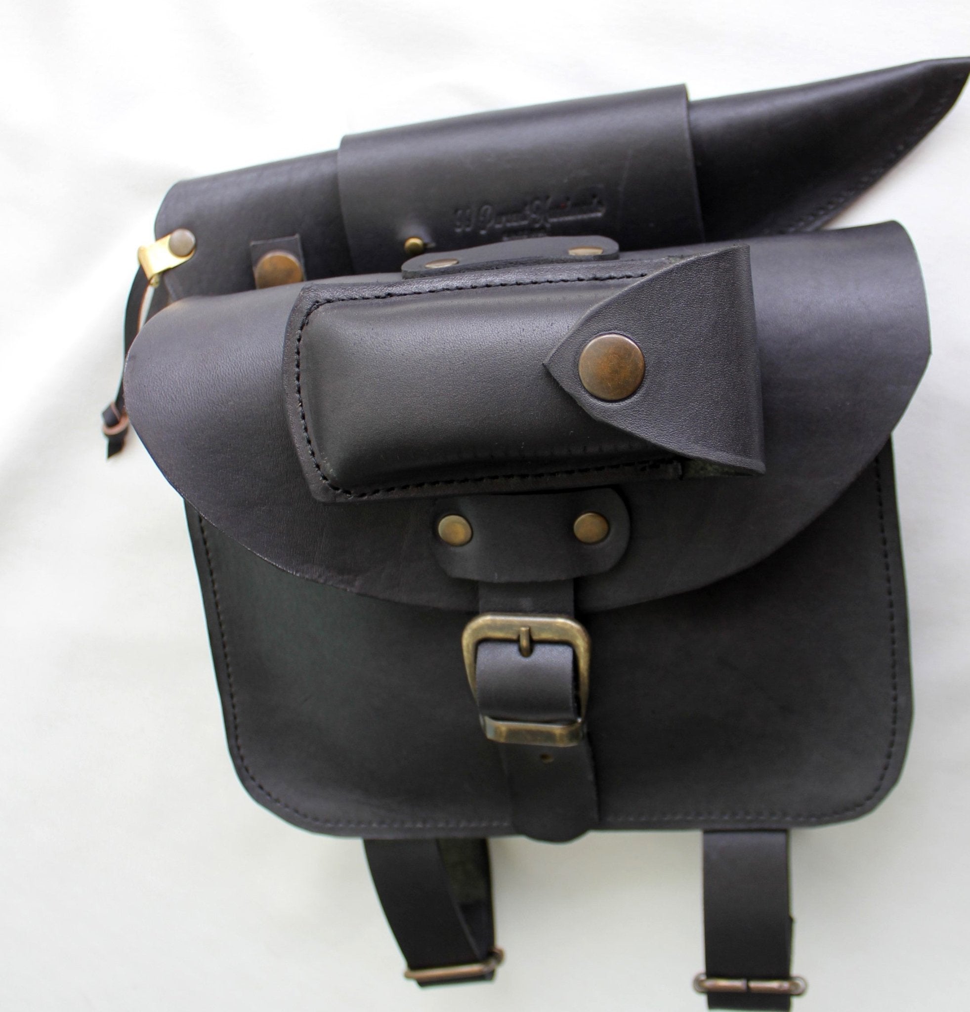 Bushcraft Leather Utility Belt Set, Tool Belt, Hunting Belt