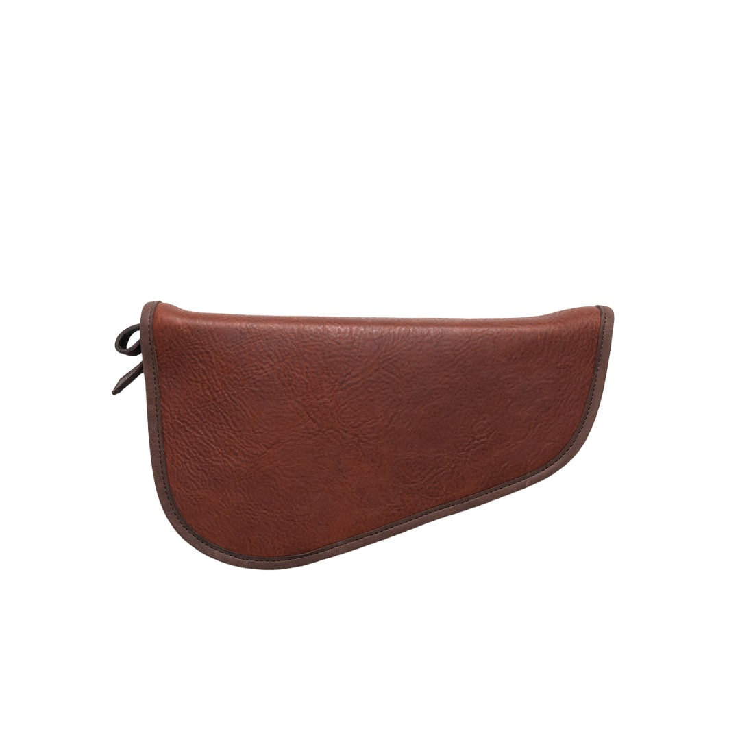 Handmade Wax Canvas-Leather, Pistol Rug, Green-Brown Colour